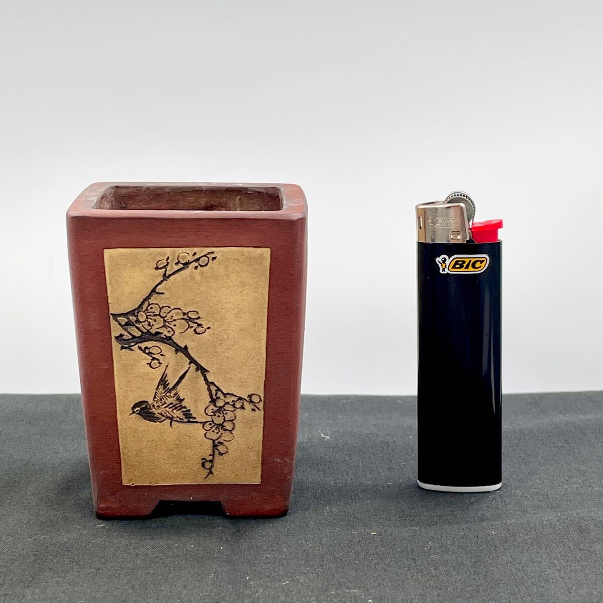 Yahoo!オークション - 【N27】 盆栽鉢 時代古作 石生 小品盆栽 植木鉢 ...