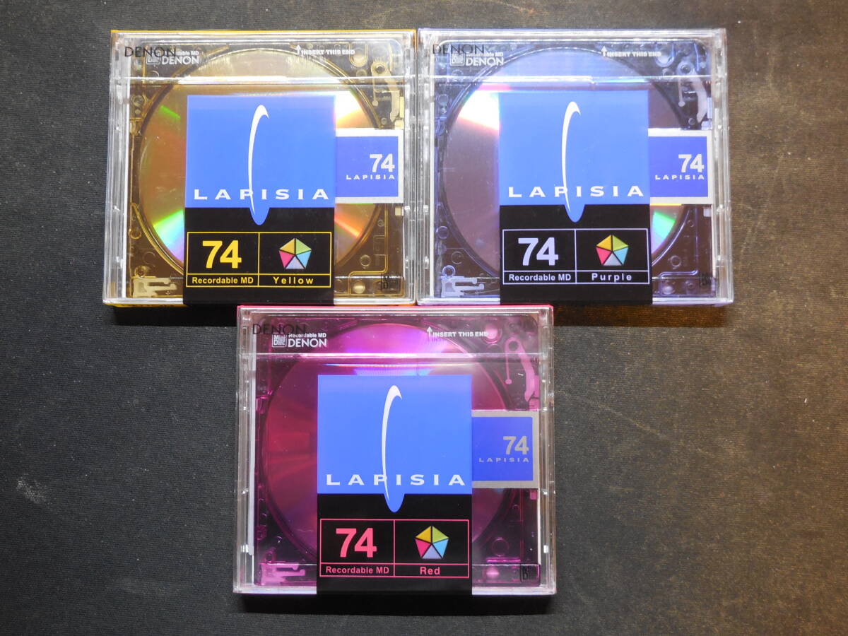 Yahoo!オークション - 未開封 MDディスク DENON LAPISIA 74分 3枚
