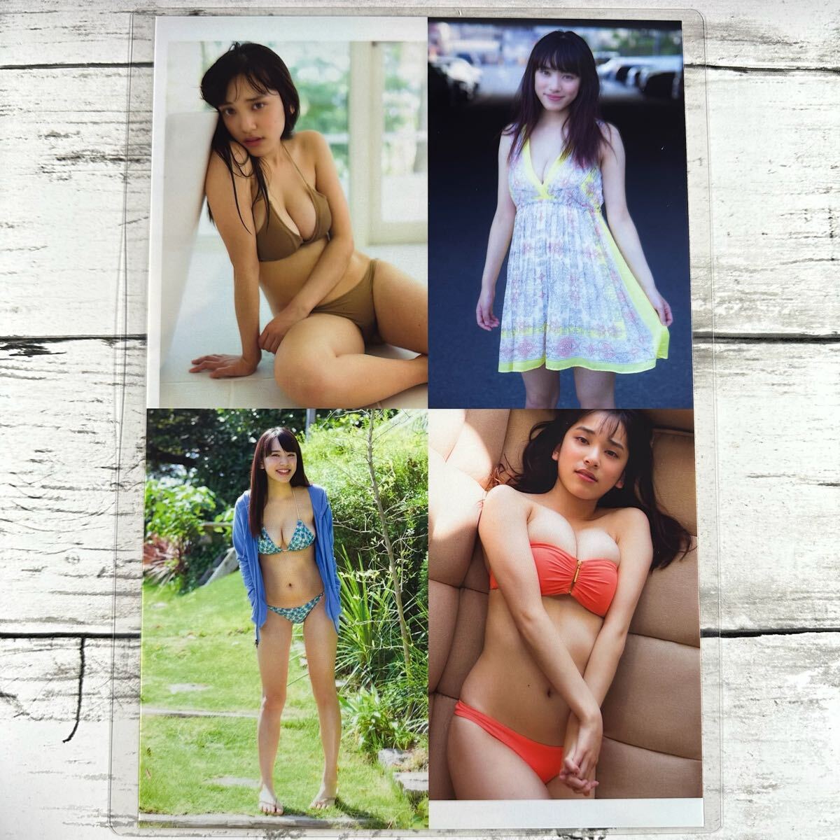 日本代購代標第一品牌【樂淘letao】－[高品質ラミネート処理][ 都丸紗也華 ] 雑誌 切り抜き 9P A4フィルム 水着 グラビア アイドル 芸能人 女優