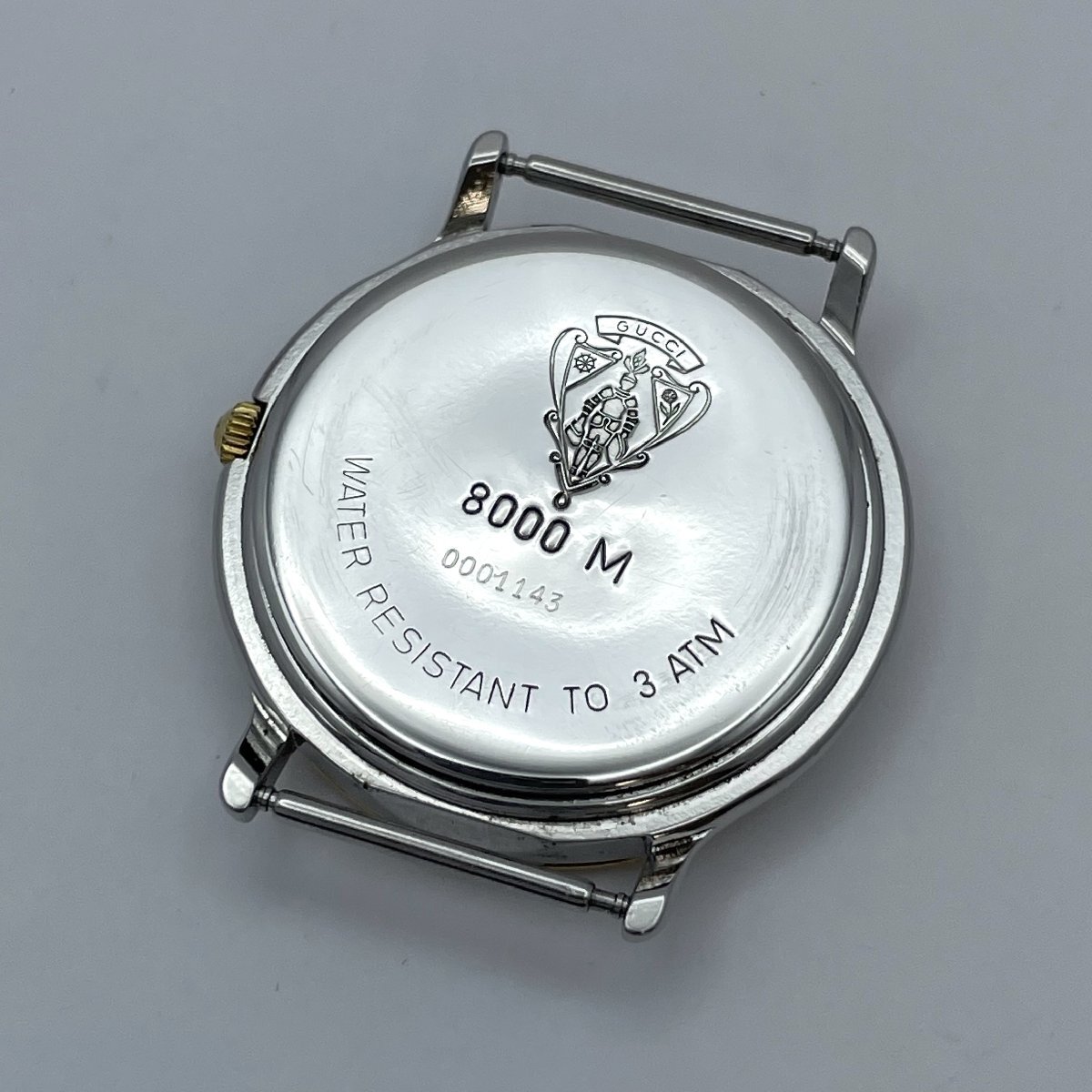 Yahoo!オークション - GUCCI/グッチ/8000M/3針/デイト/ゴールド文字盤/...