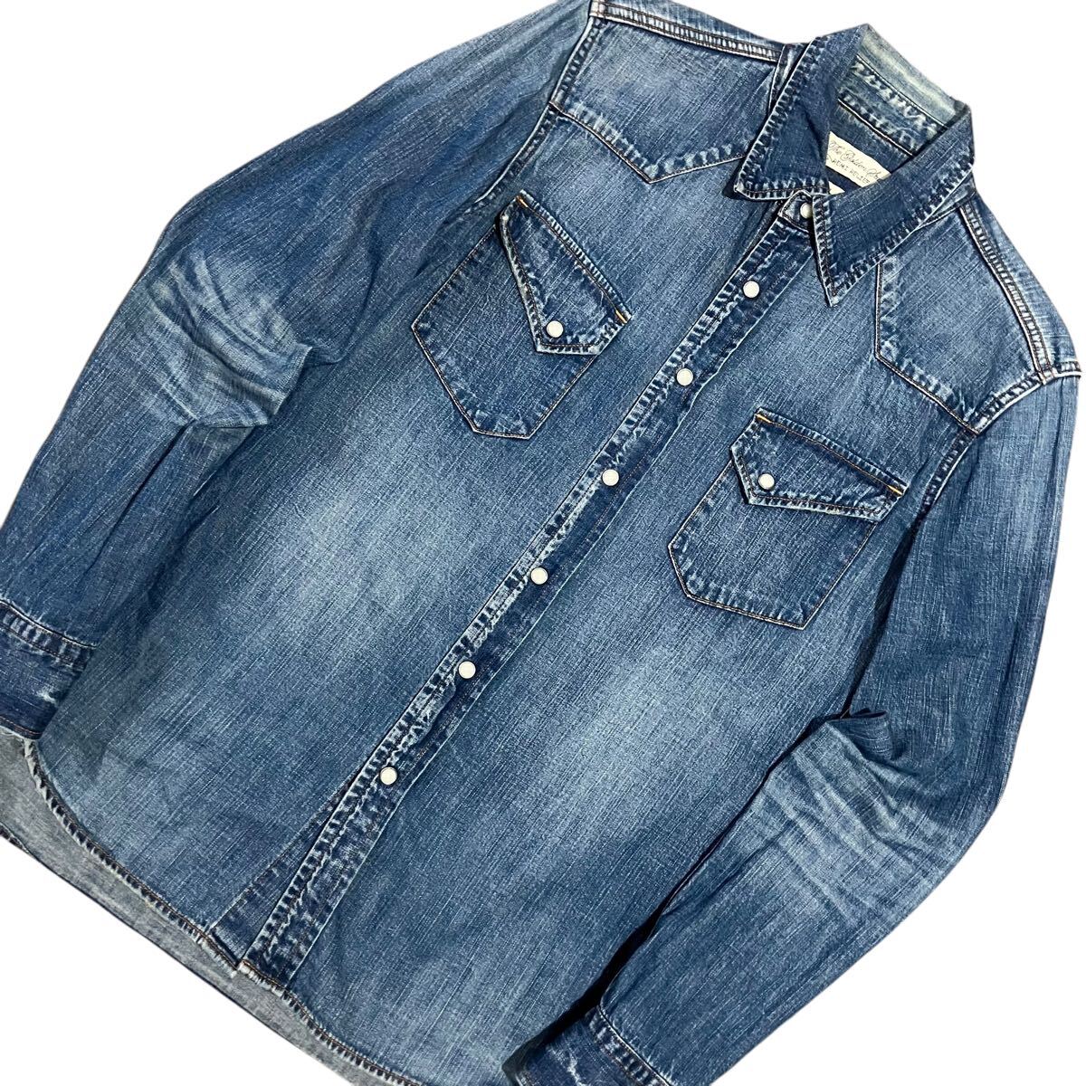 REMI RELIEF レミレリーフ ヴィンテージ加工 長袖デニムシャツ M デニムジャケット ロンハーマン(Mサイズ)｜売買されたオークション情報、yahooの商品情報をアーカイブ公開 ...