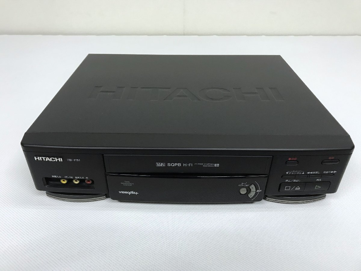 Yahoo!オークション - 日立 VHS ビデオデッキ 7B-F51 再生確認済み