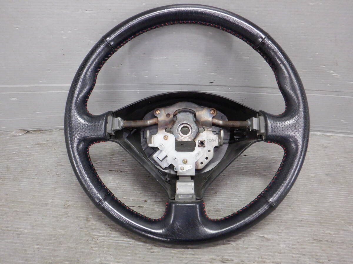 H13年 JB3 ライフ ダンク TR 純正 ハンドル ステアリング 黒 レザー タイプ 赤 ステッチ /16 6-28251 87883(ステアリング、ハンドル本体)｜売買されたオークション ...