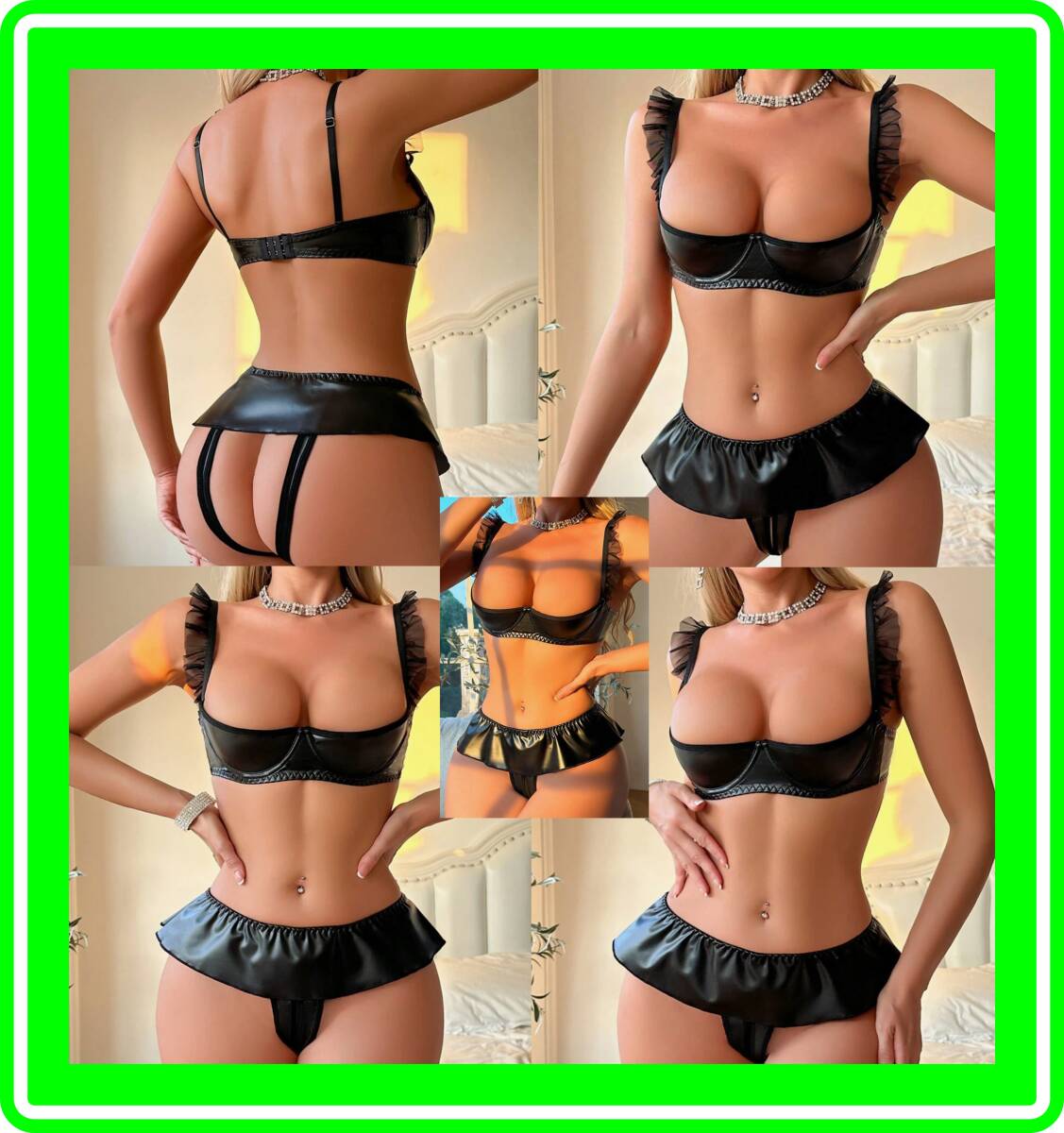 Yahoo!オークション - 超素敵 オープンバスト＆オープンクロッチ フェ...