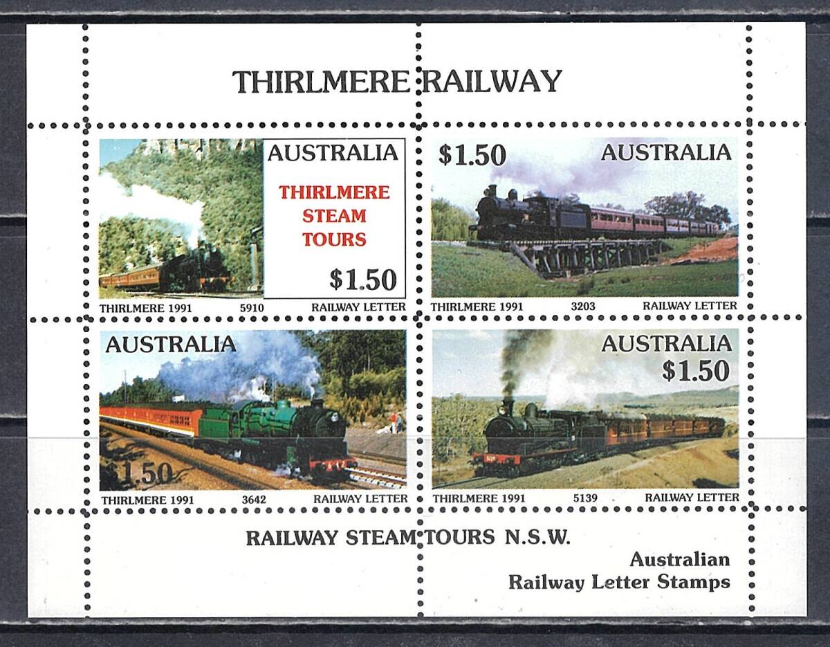 Yahoo!オークション - オーストラリア 1991年 ＃Extra-5(NH) 蒸気機関...