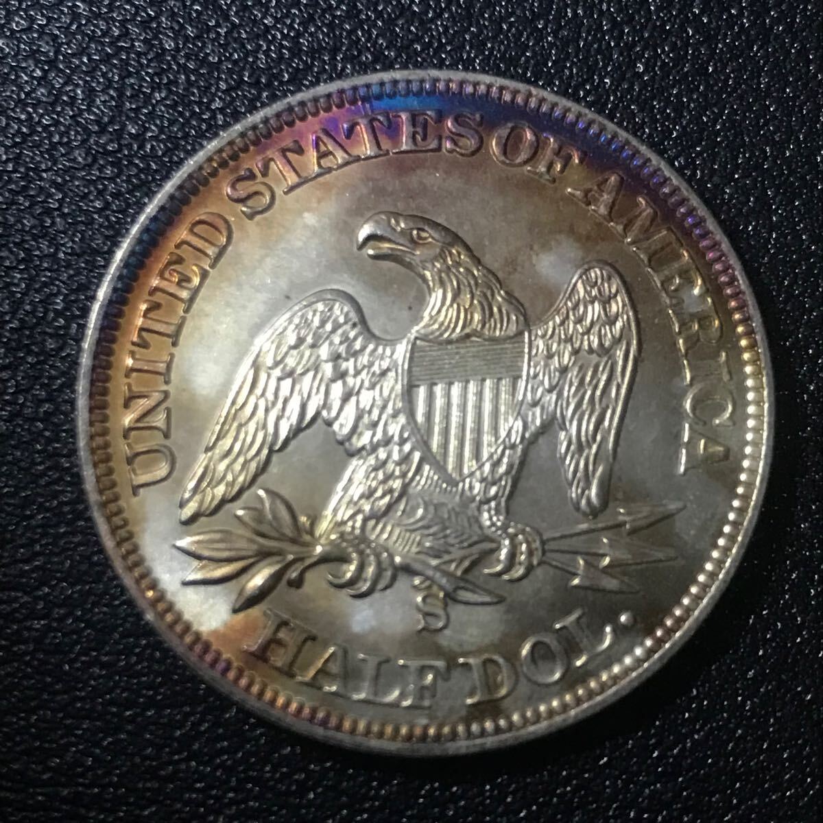 日本代購代標第一品牌【樂淘letao】－旧家片付け アメリカ合衆国 1866年 リバティ・シーテッド 1/2DOL. 銀貨 モルガン銀貨 (k-745) アメリカ古銭