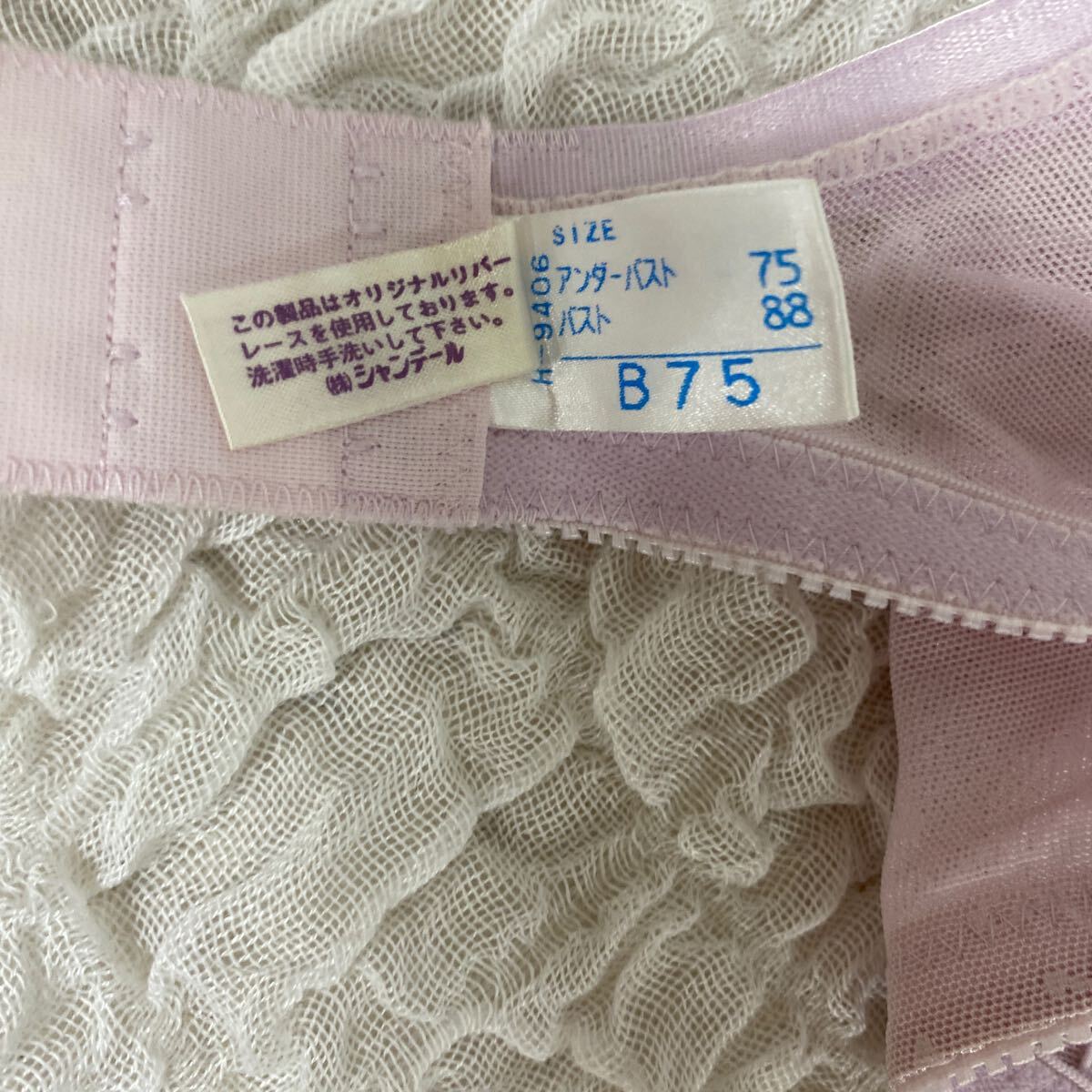 Yahoo!オークション - シャンデール 補正下着 ブラジャーB75 ピンク