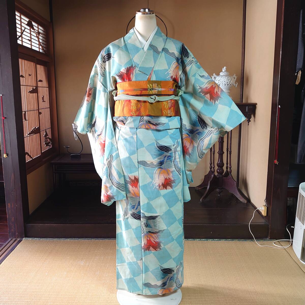 夏物 レトロ アンティーク着物 #526(アンティーク着物)｜売買されたオークション情報、yahooの商品情報をアーカイブ公開 - オークファン（aucfan.com）