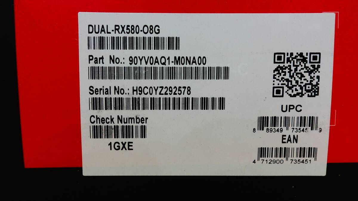 Yahoo!オークション - ASUS RADEON DUAL-RX580-08G 8GB ビデオカード ...