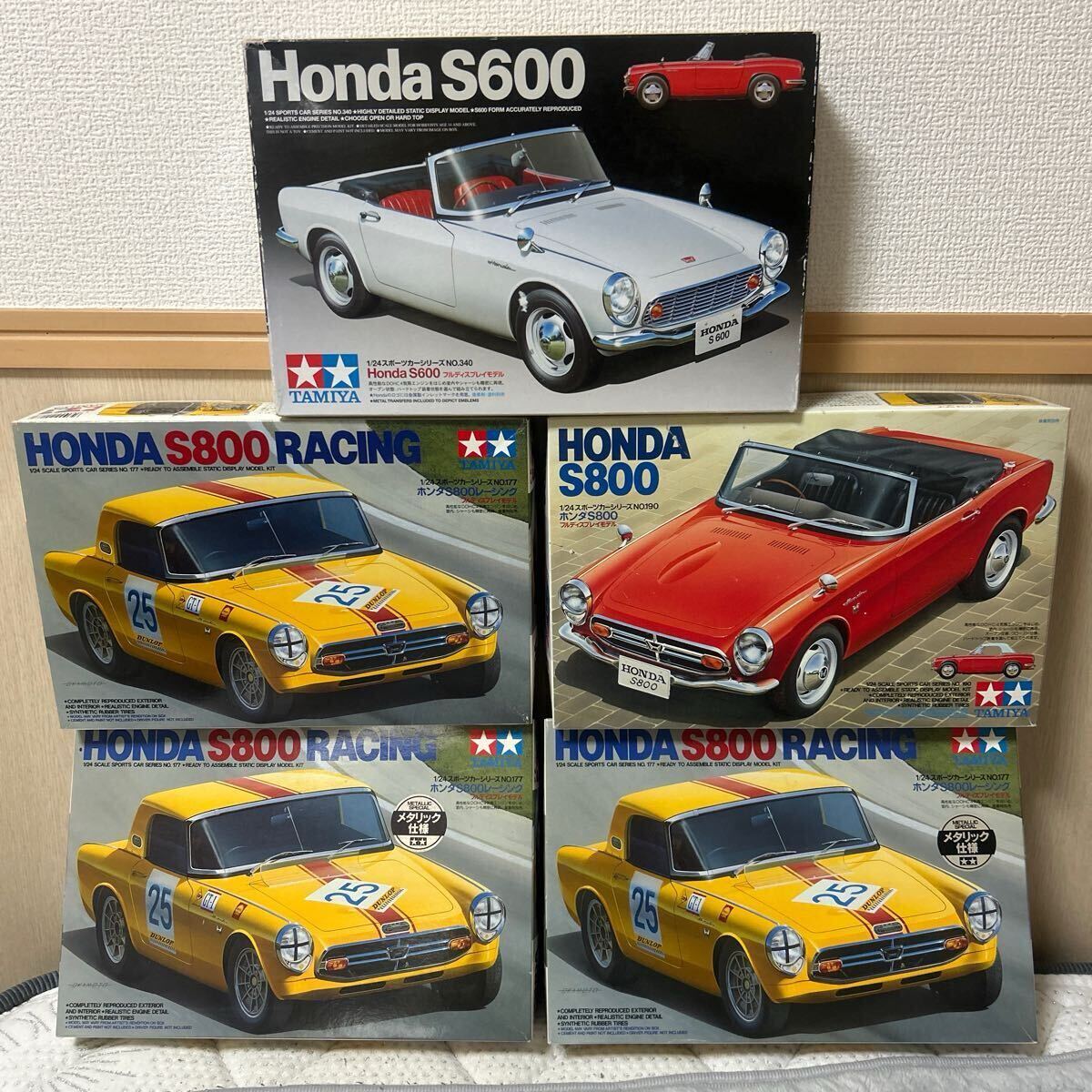 Yahoo!オークション - タミヤ1/24 S600/S800/S800 RACING×3 5台セット...