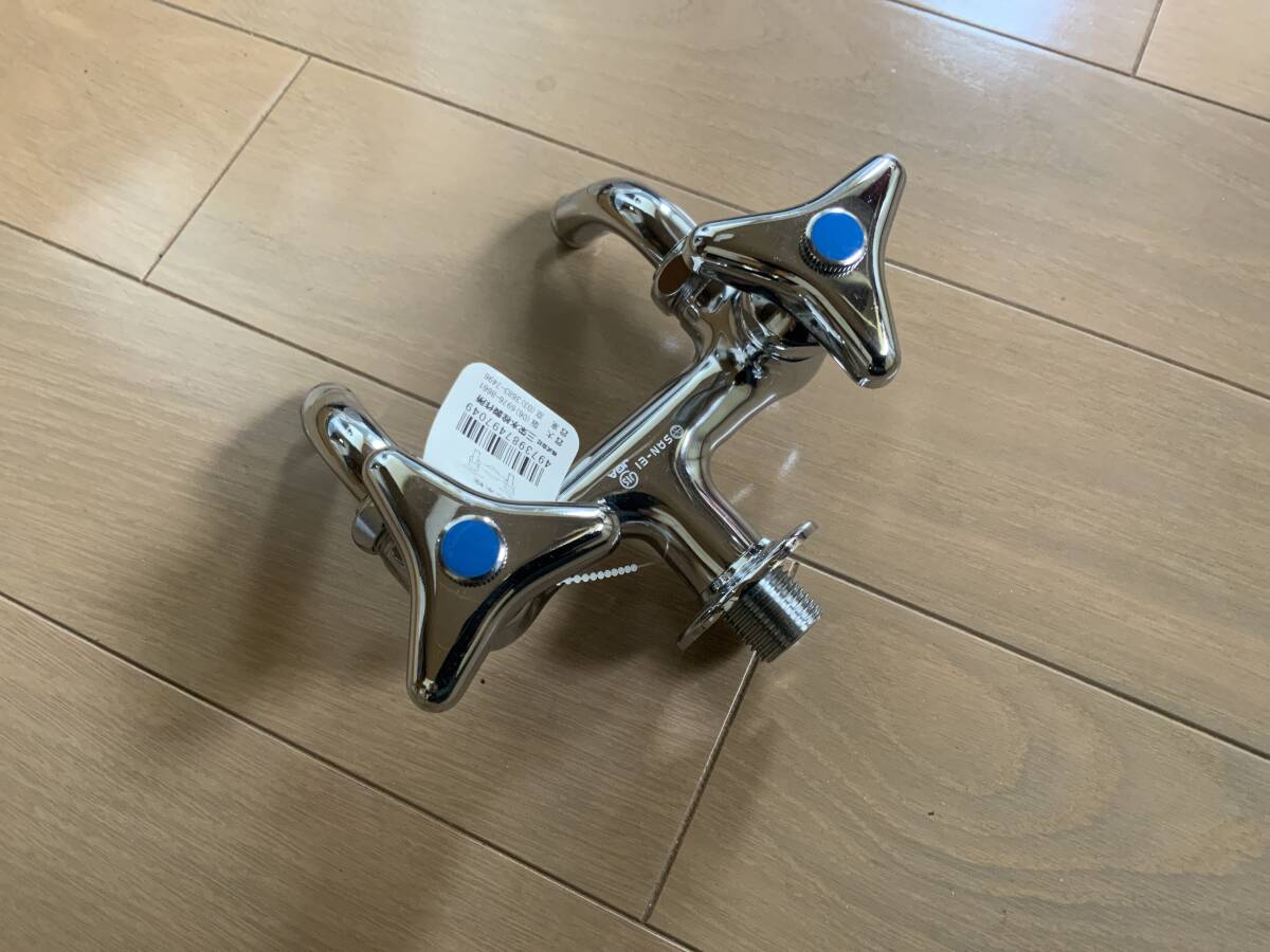 Yahoo!オークション - 三栄水栓/SANEI 二口ホーム水栓 F13A-13 JAN 保...