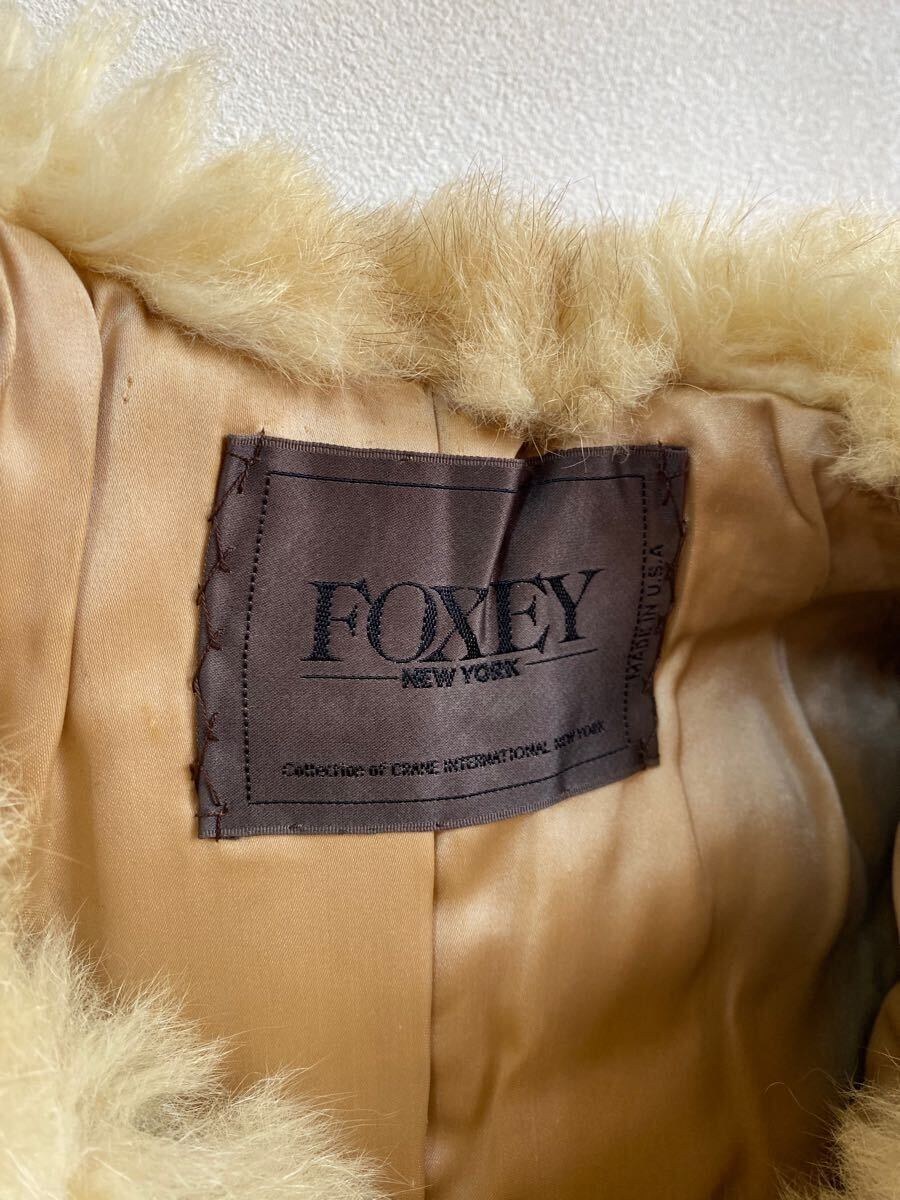 Yahoo!オークション - FOXEY フォクシー 毛皮 リアルファー 2wayコート...