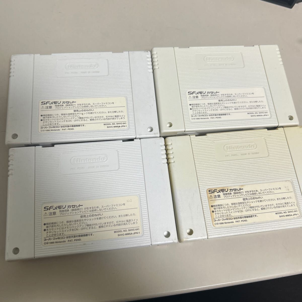 Yahoo!オークション - SFメモリカセット4本 スーパーファミコン