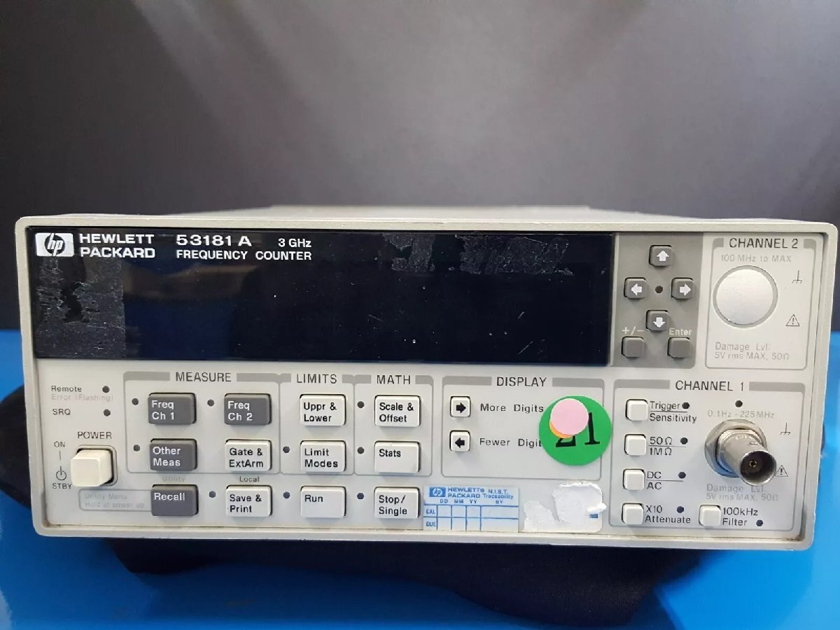 Yahoo!オークション - [NBC] HP 53181A 225 MHz 周波数カウンタFrequen...