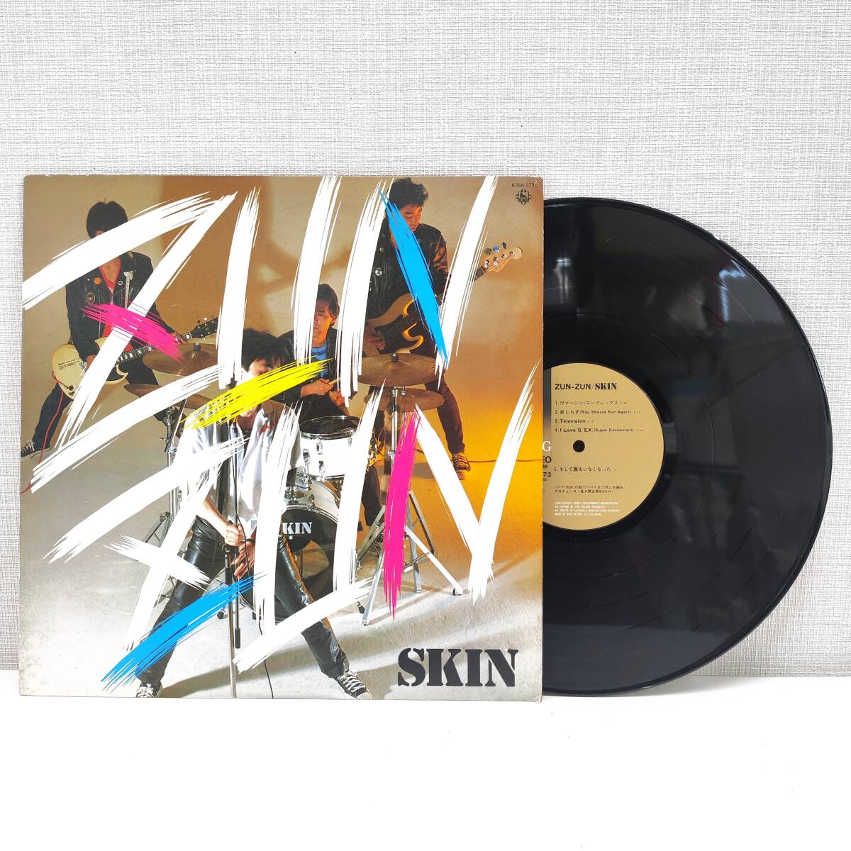 7211 キズ有 LP盤 SKIN / ZUN-ZUN スキン 1981年 佐久間正英プロデュース パンク P 邦楽 レコード K28A-173 バンド(さ行)｜売買されたオークション情報 ...