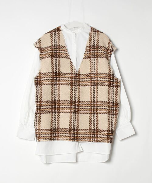 Yahoo!オークション - 「MURUA」 ベスト 2 ホワイト レディース