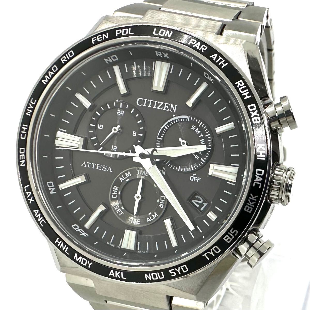 Yahoo!オークション - y906 稼働品 シチズン CITIZEN CB5966-69E E660-...