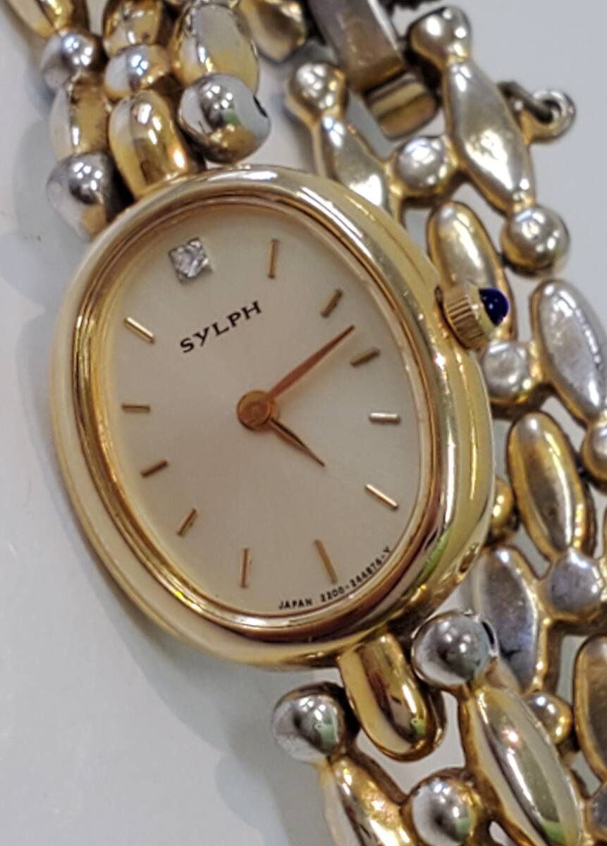 Yahoo!オークション - 【動作未確認】CITIZEN SYLPH 2200-241371 クォ...