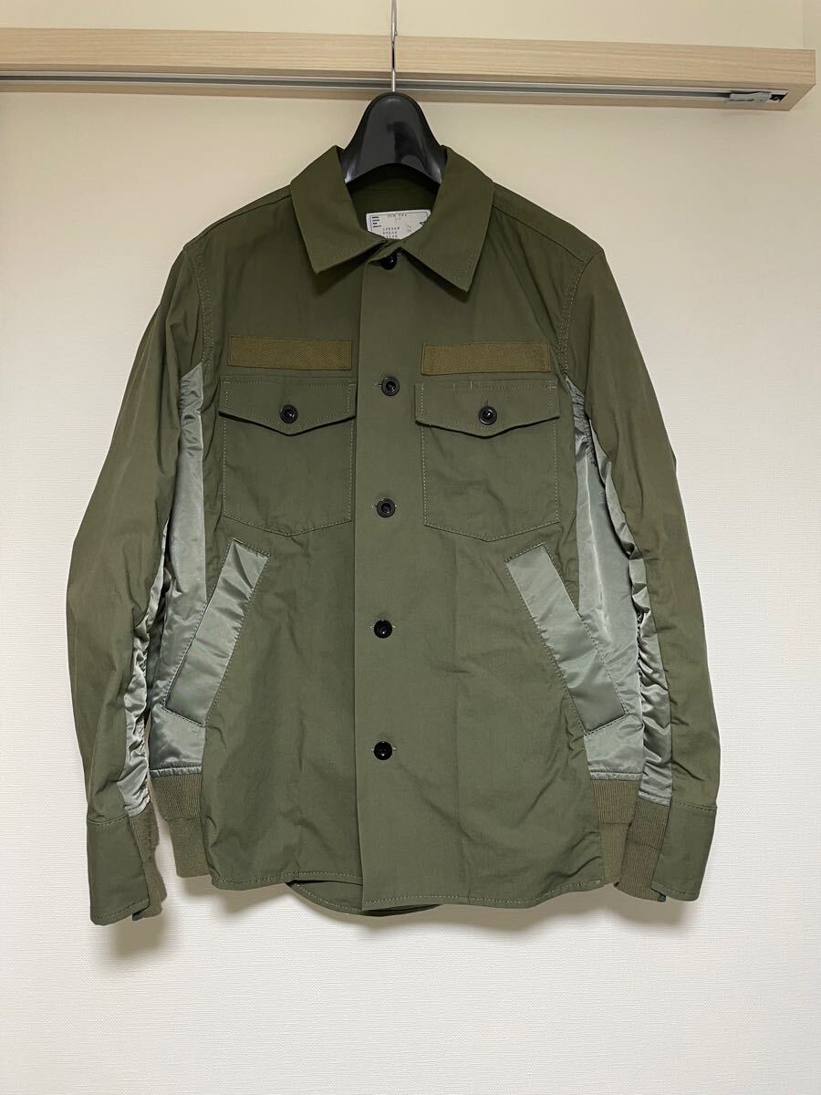Yahoo!オークション - sacai 23ss シャツ ブルゾン サイズ1