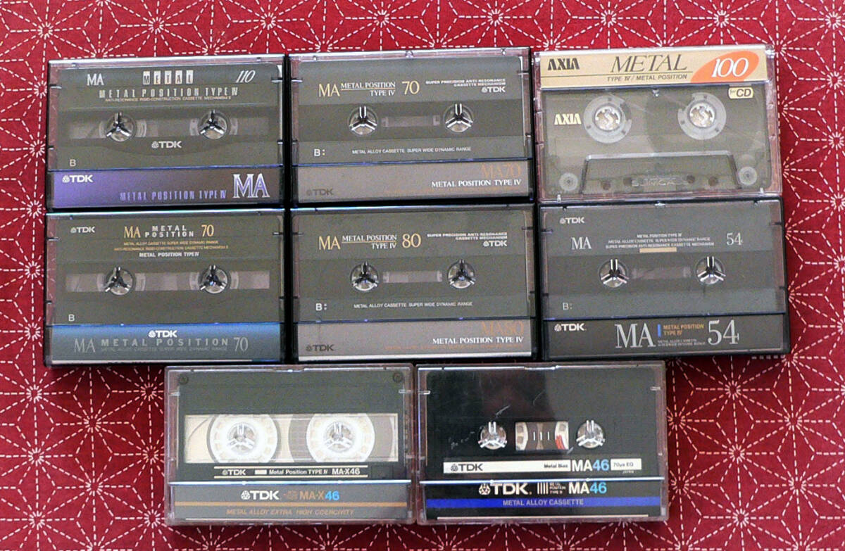 カセット テープ / METAL メタル - 8本 / TDK AXIA(記録媒体)｜売買されたオークション情報、yahooの商品情報をアーカイブ公開 - オークファン（aucfan.com）