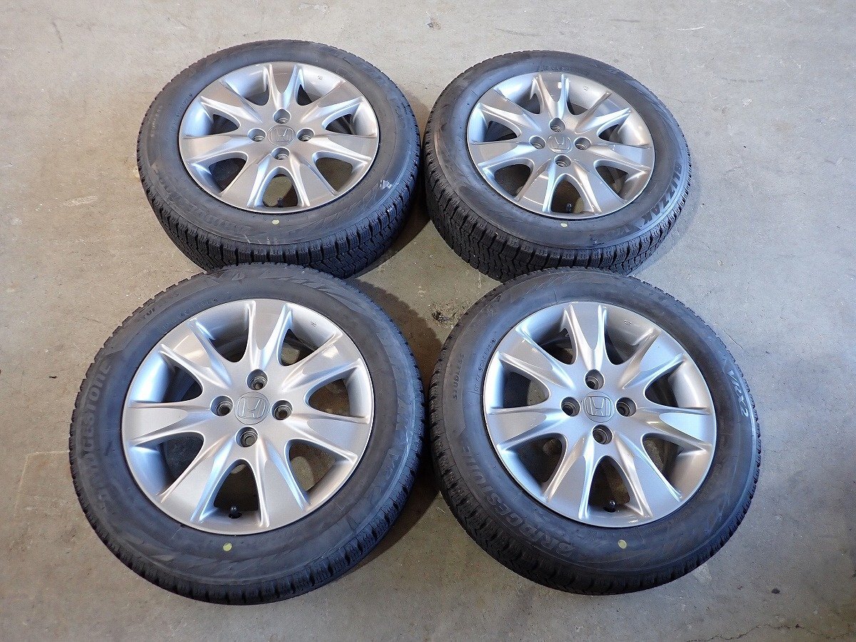 YS13243 185/60R15 ホンダ純正 フィット グレイス シャトル 2021年製 BS スタッドレス 15×6J 100/4H ET50 1円スタート(スタッドレスタイヤ)｜売買され ...