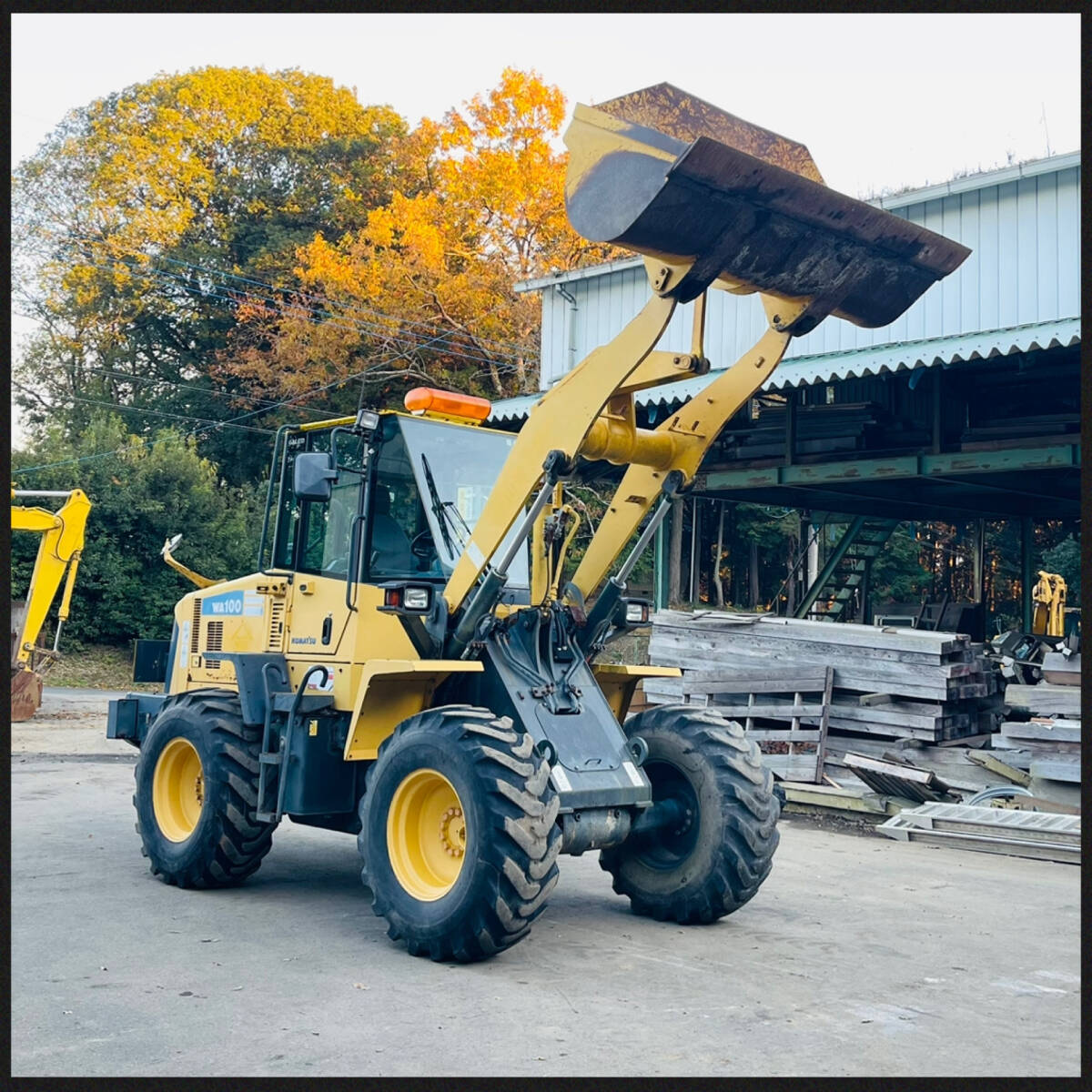 Yahoo!オークション - KOMATSU コマツ WA100-5 タイヤショベル ホイー...