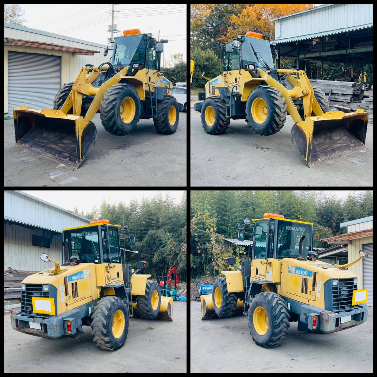 Yahoo!オークション - KOMATSU コマツ WA100-5 タイヤショベル ホイー...