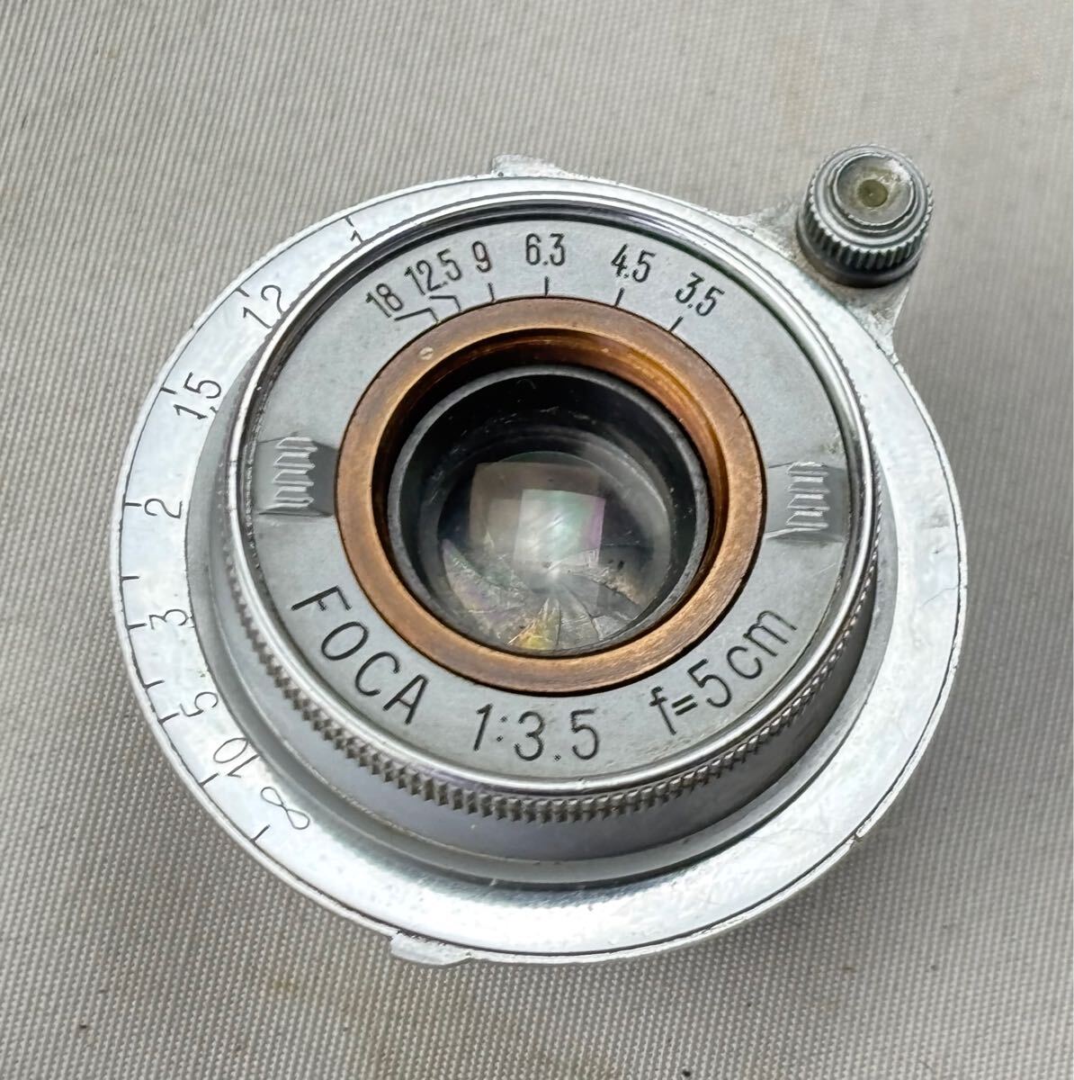 Yahoo!オークション - FOCA 1 3.5 f=5cm レンズ中古品です