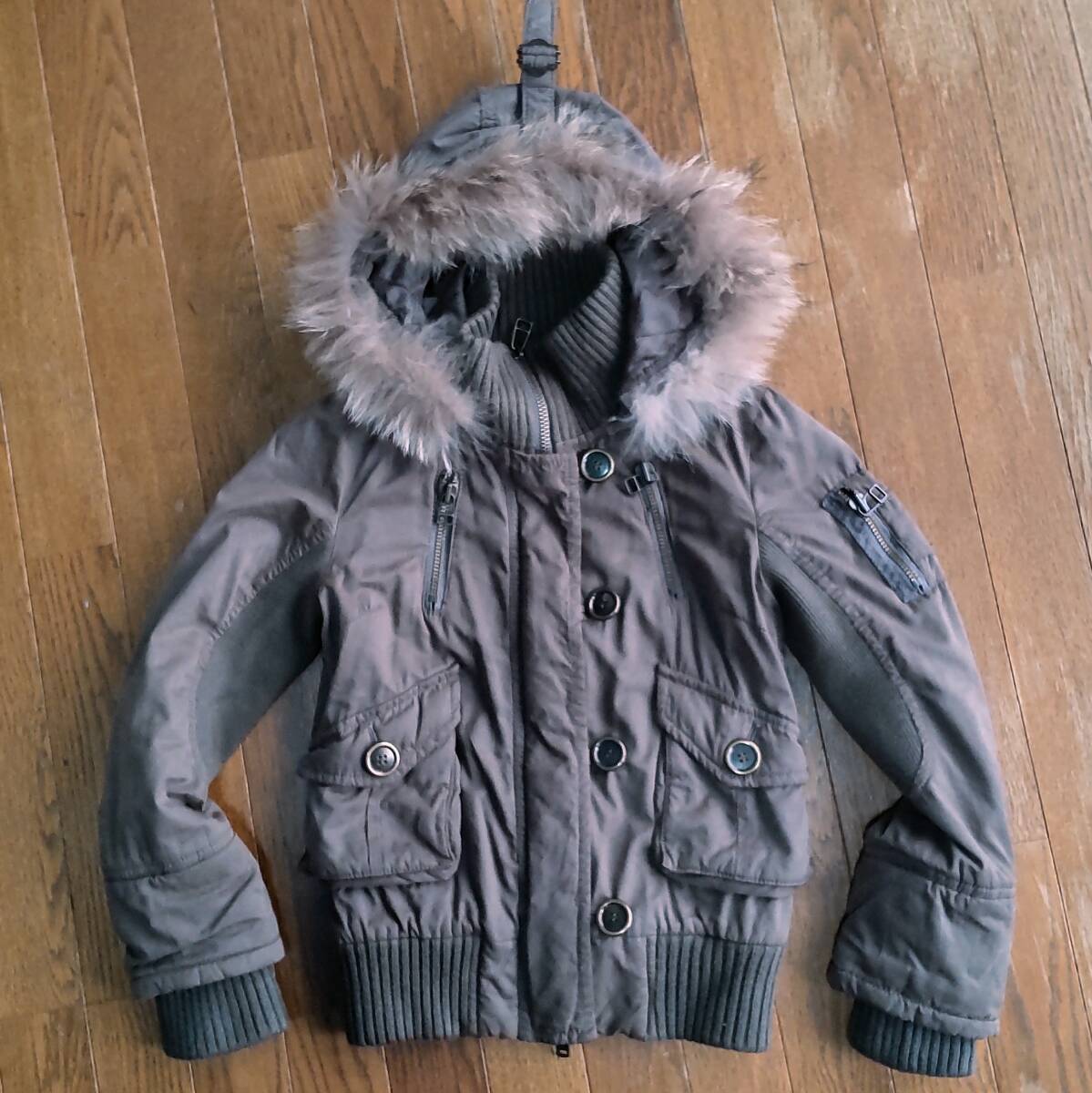 Yahoo!オークション - OZOC ミリタリーブルゾン サイズ XS～S 細身 美...