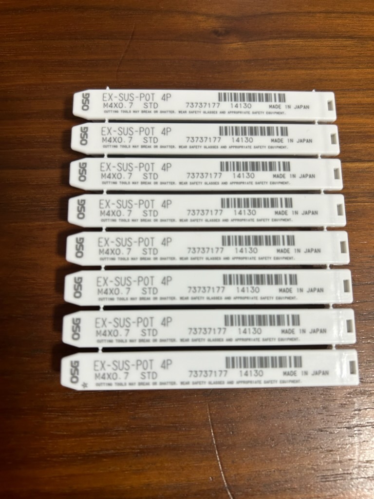 Yahoo!オークション - 新品 OSG EX-SUS-POT M4×0.7 8本 ポイントタッ...