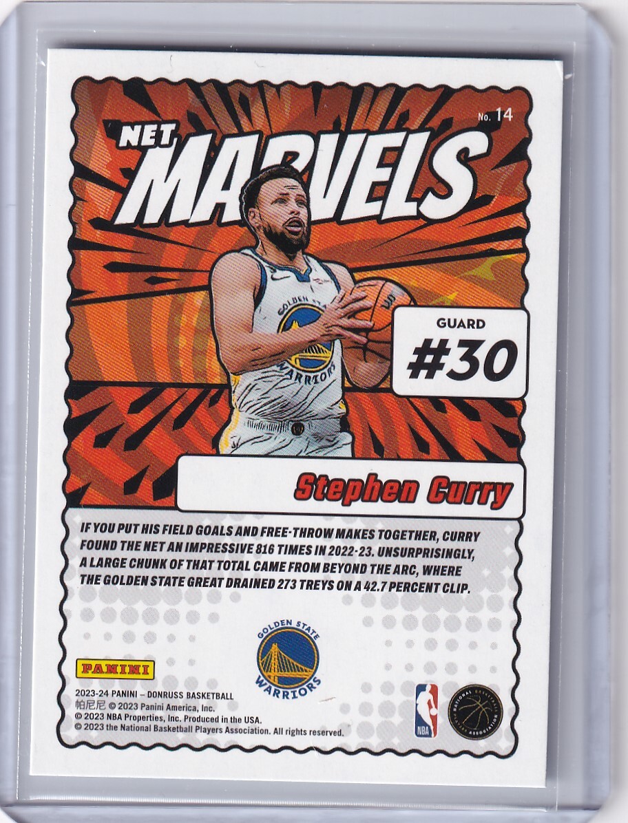 NBAカード 23-24 Donruss Basketball Stephen Curry Net Marvels NBAカード 23-24 Donruss Basketball Stephen Curry Net Marvels