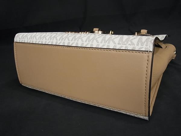 1円 □美品□ MICHAEL KORS マイケルコース MK柄 PVC×レザー 1円 □美品□ MICHAEL KORS マイケルコース MK柄 PVC×レザー