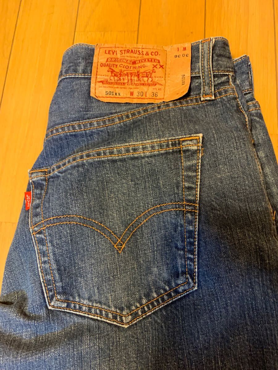 Yahoo!オークション - LEVI'S 501XX W30 L36 ストレートデニム 美品