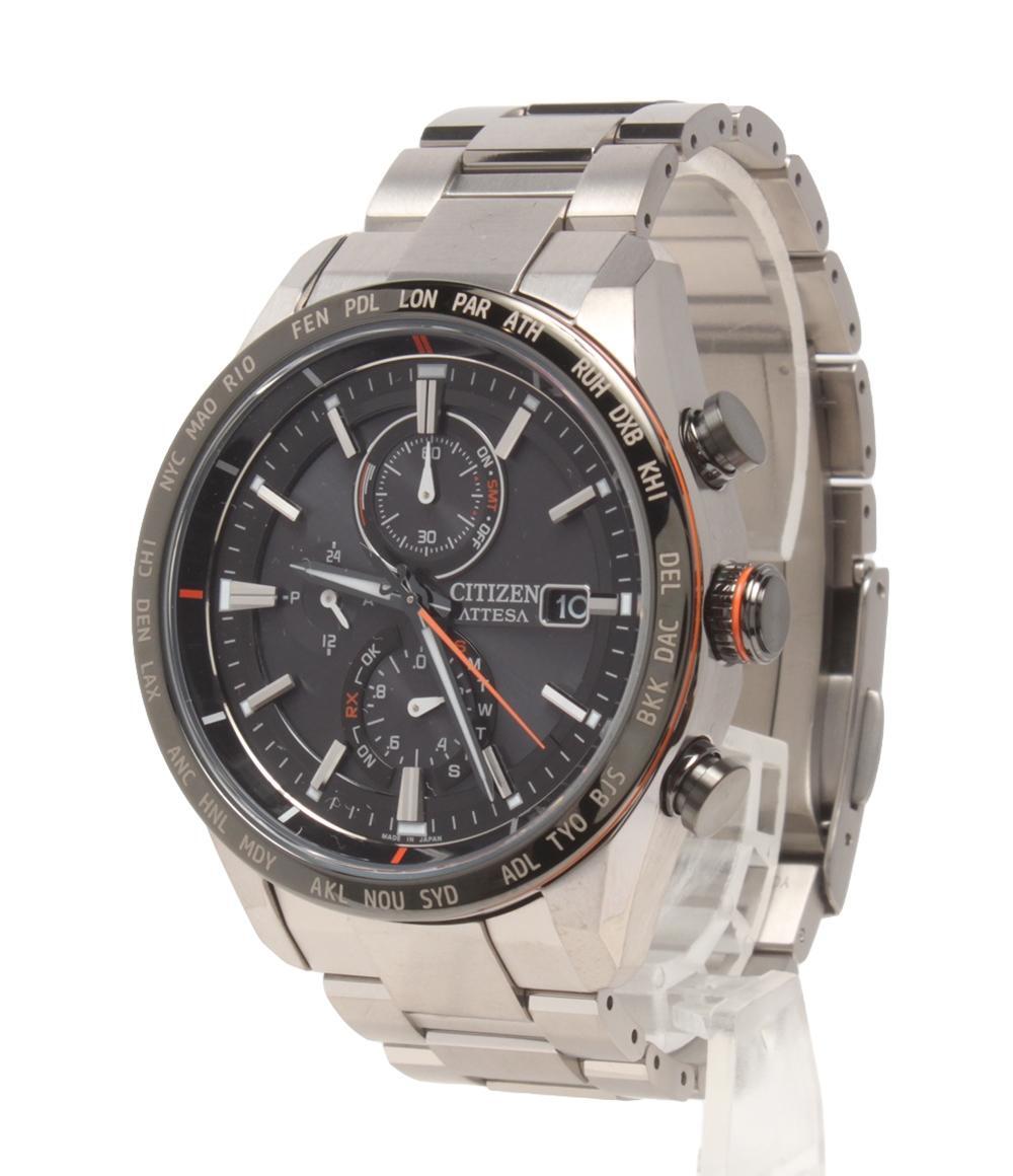 Yahoo!オークション - シチズン 腕時計 AT8189-61E ソーラー ブラック ...