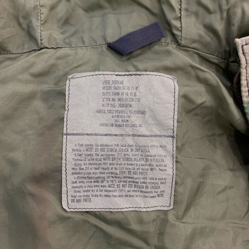 Yahoo!オークション - 90年代 米軍実物 U.S.ARMY ECWCS GEN1 GORE-TEX ...