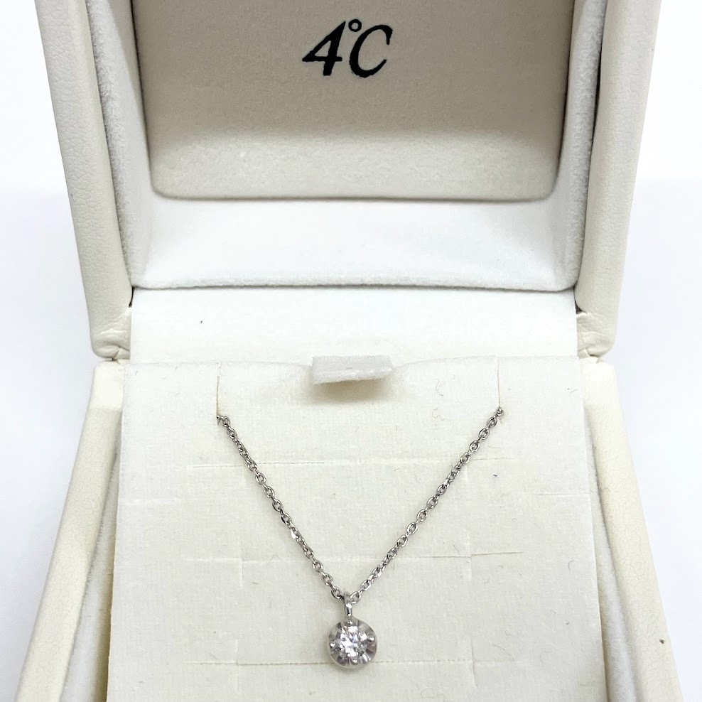 4℃ K10 ネックレス ダイヤモンド 1.4g アクセサリー(ネックレス、ペンダント、チョーカー)｜売買されたオークション情報、yahooの商品情報をアーカイブ公開 - オークファン ...