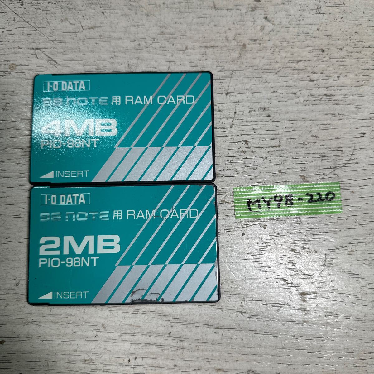 Yahoo!オークション - MY98-220 激安 PCカード I-O DATA 98NOTE RAMカ...