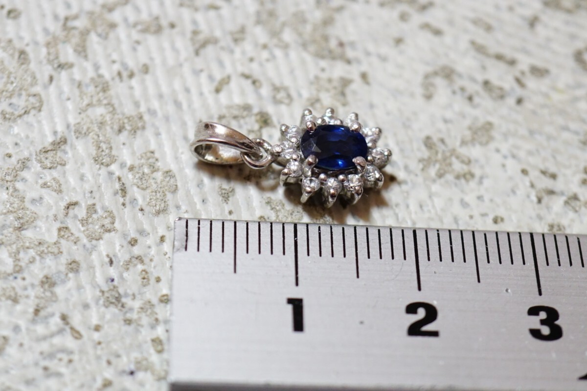 Yahoo!オークション - 466 サファイア ペンダント ネックレス ヴィンテ...