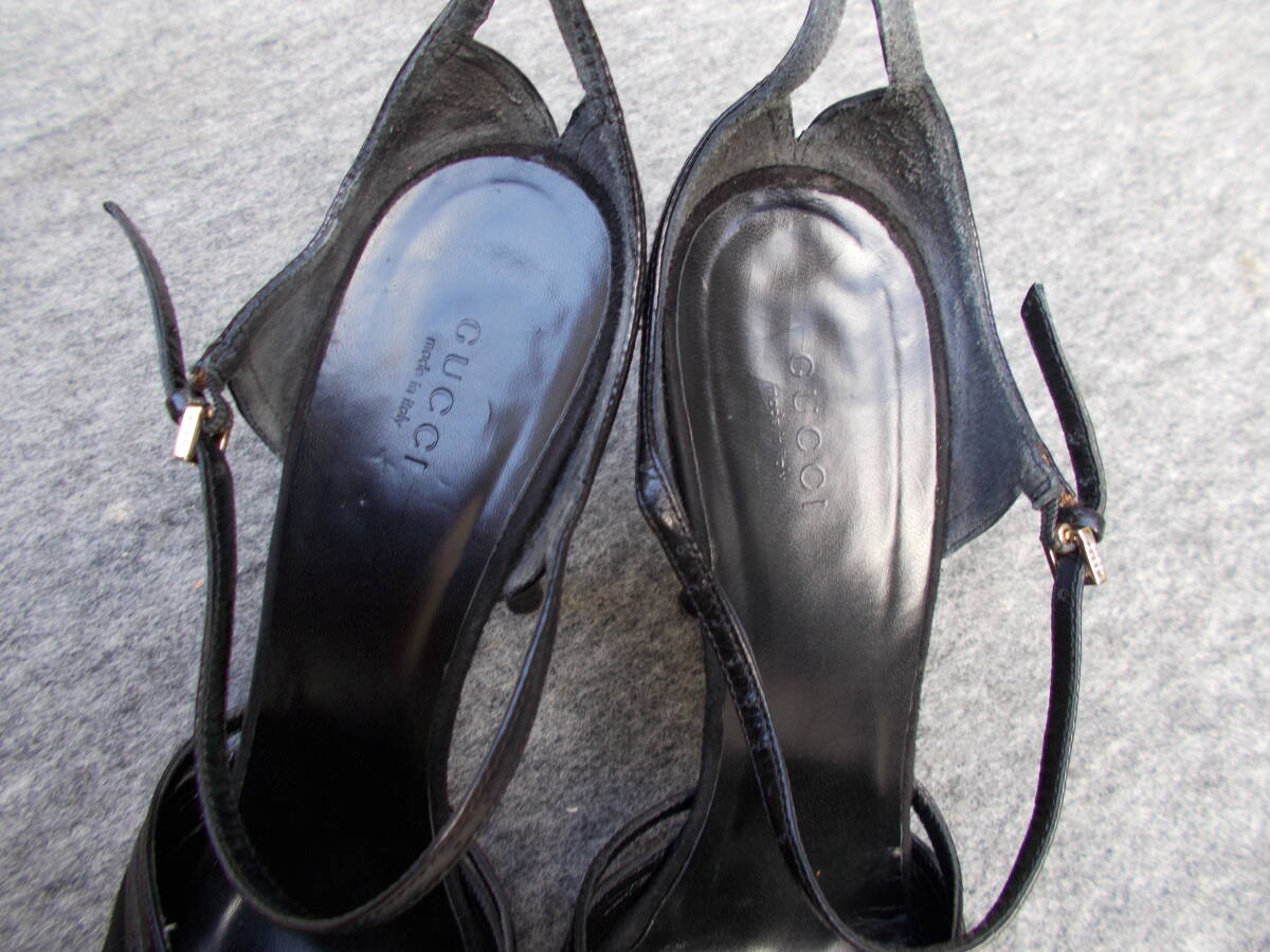 Yahoo!オークション - GUCCI グッチのピンヒールサンダル 40C