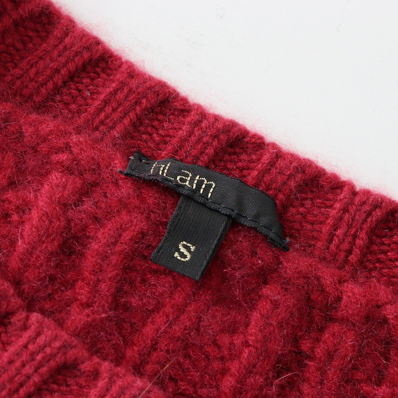 Yahoo!オークション - イタリア製 ラム hLam カシミヤ100 ケーブル編み...