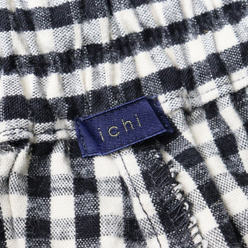 Yahoo!オークション - イチ ichi コットン リネン ギンガムチェック イ...