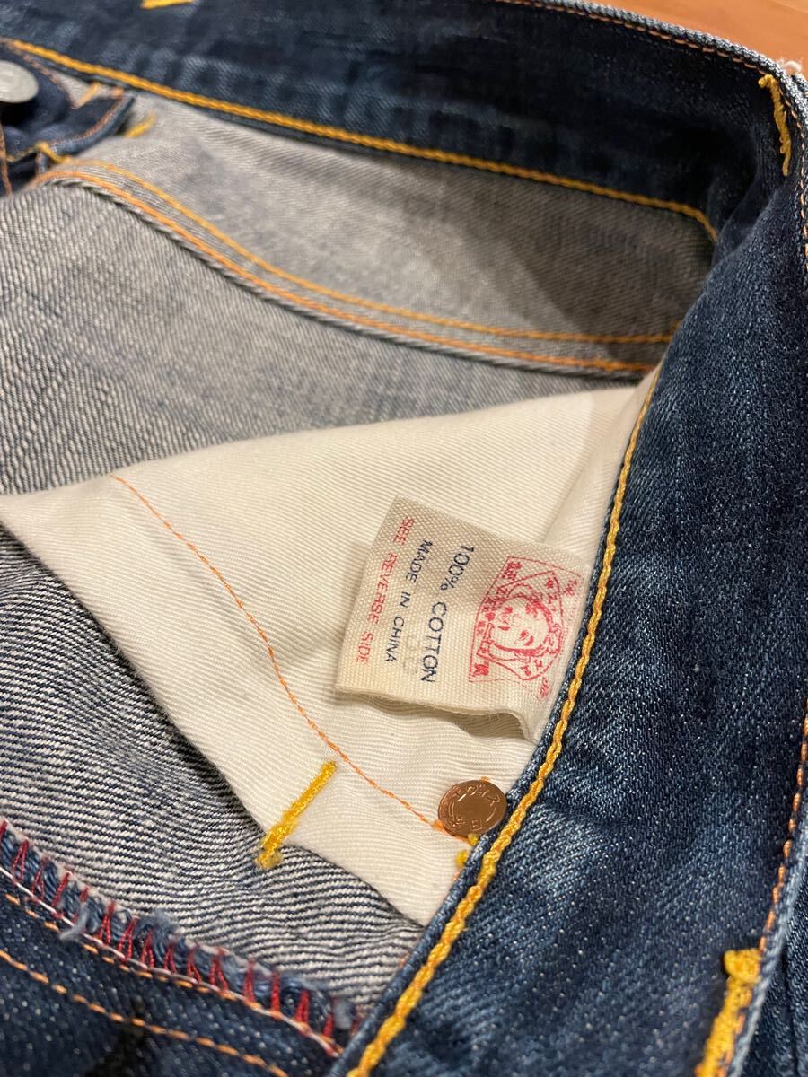 Yahoo!オークション - エヴィス EVISU No.3 大黒 31x35 lot.2001 デニ...