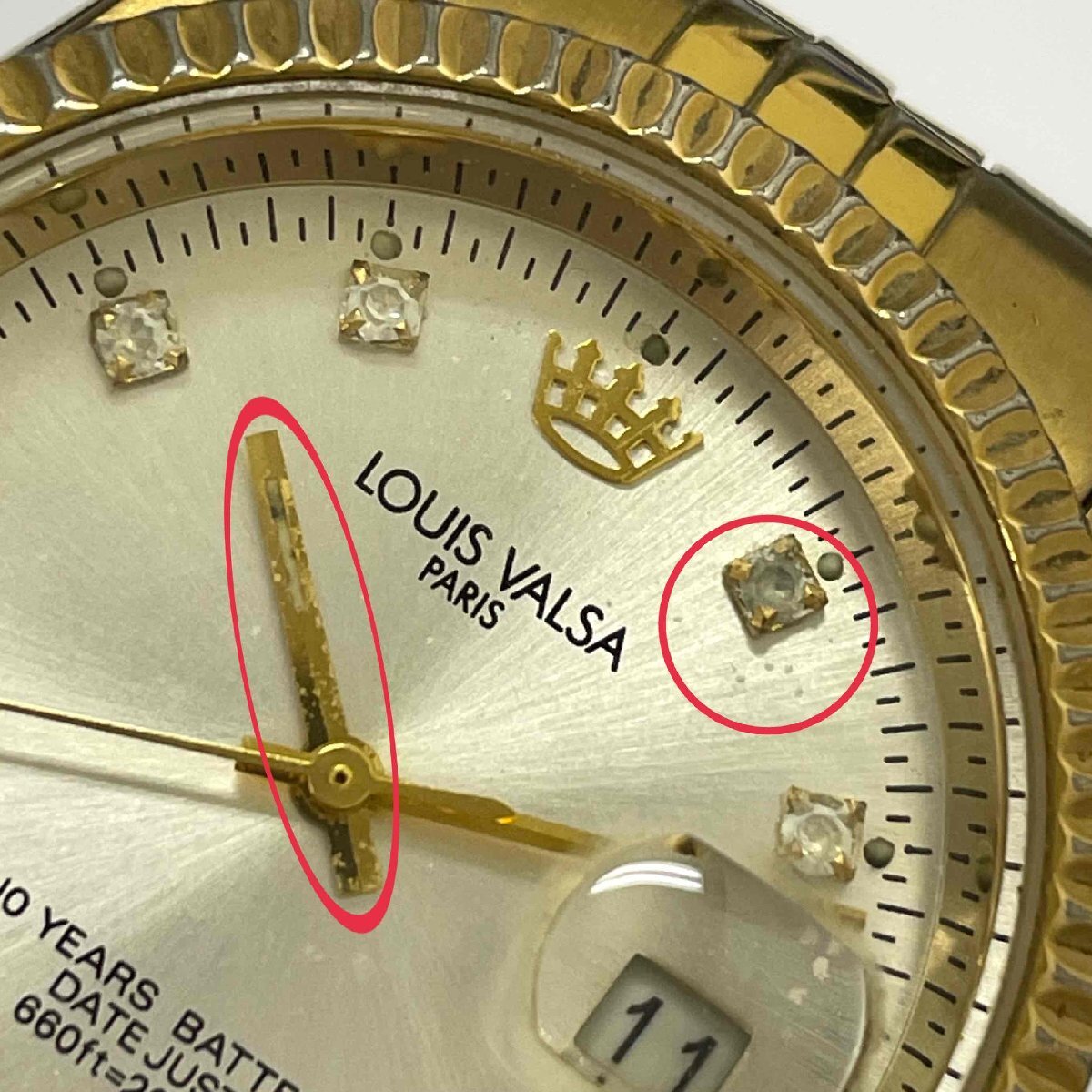 稼動品 ルイス バルサ LOUIS VALSA LVS-6025R クォーツ 腕時計 メンズ ウォッチ シルバー文字盤 SS デイト(3針＋カレンダー)｜売買されたオークション情報、yahoo ...