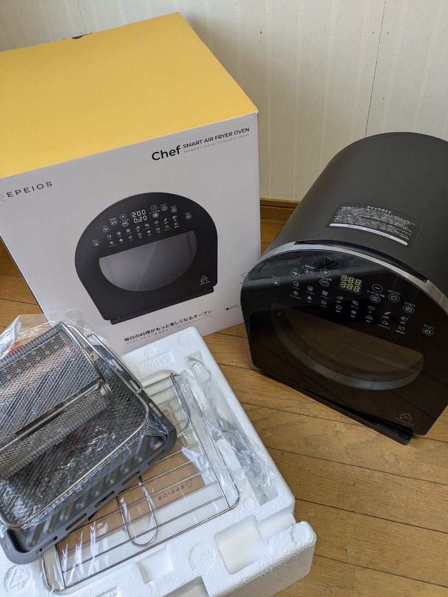 数回使用 エペイオス EPEIOS Chef スマートノンフライオーブン EPAO502 容量14L 多機能オーブン 両面焼き スチーム 食品乾燥 ノンフライ(オーブン)｜売買された ...