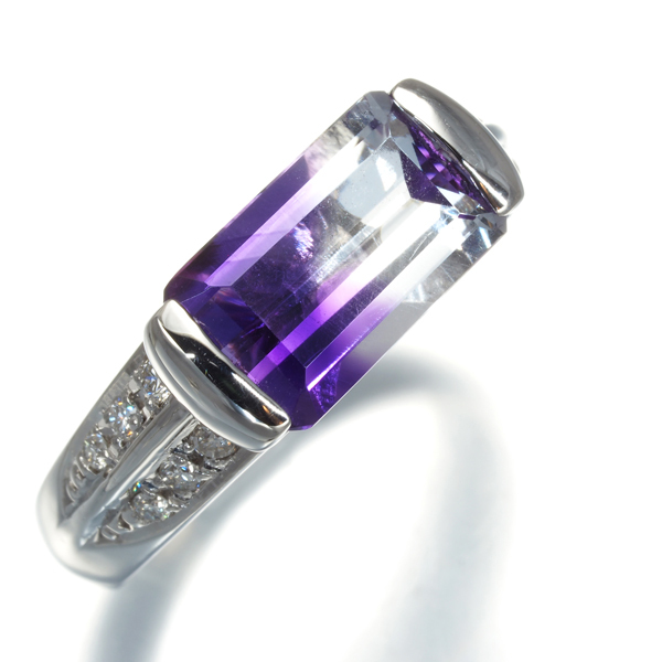 Yahoo!オークション - バイカラークォーツ 2.26ct ダイヤ 0.17ct リン...
