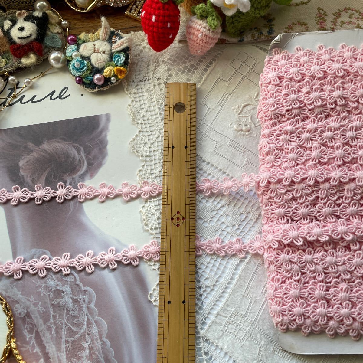 Yahoo!オークション - 1m 綿ケミカルレース P8