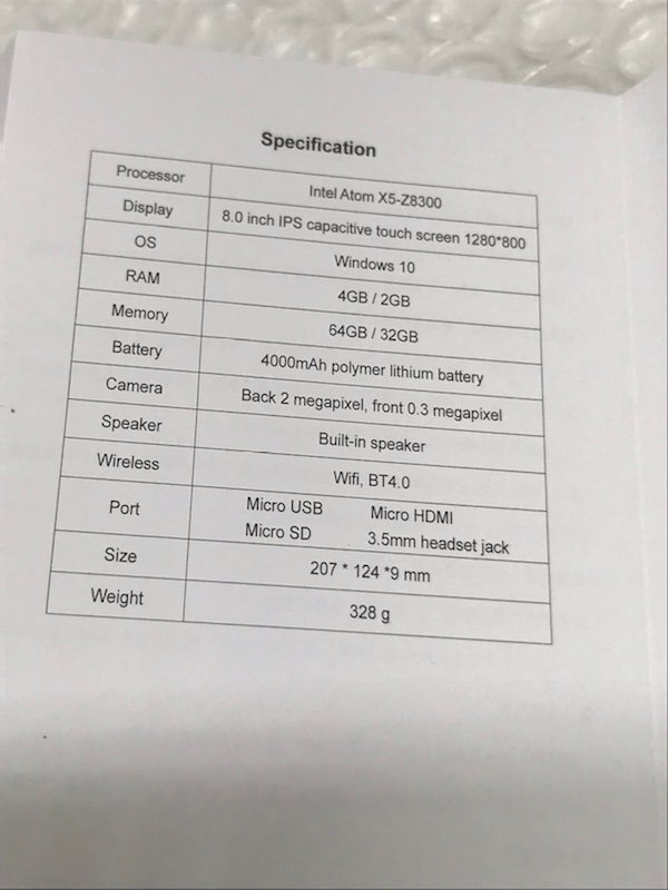 Yahoo!オークション - タブレットパソコン Windows 10 Pro Atom x5-Z83...