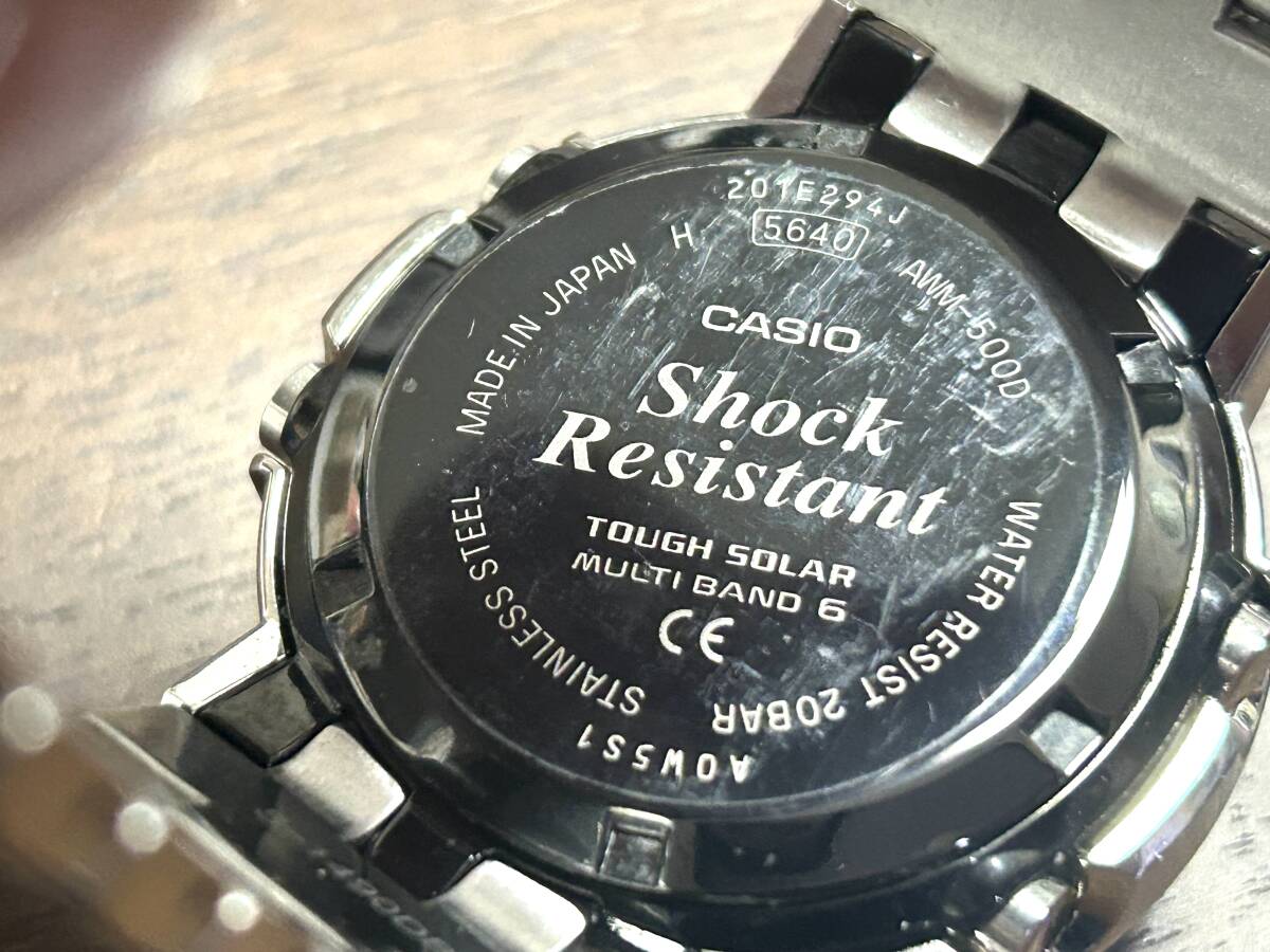 Yahoo!オークション - 美品 AWM-500D フルメタル G-SHOCK CASIO カシオ...