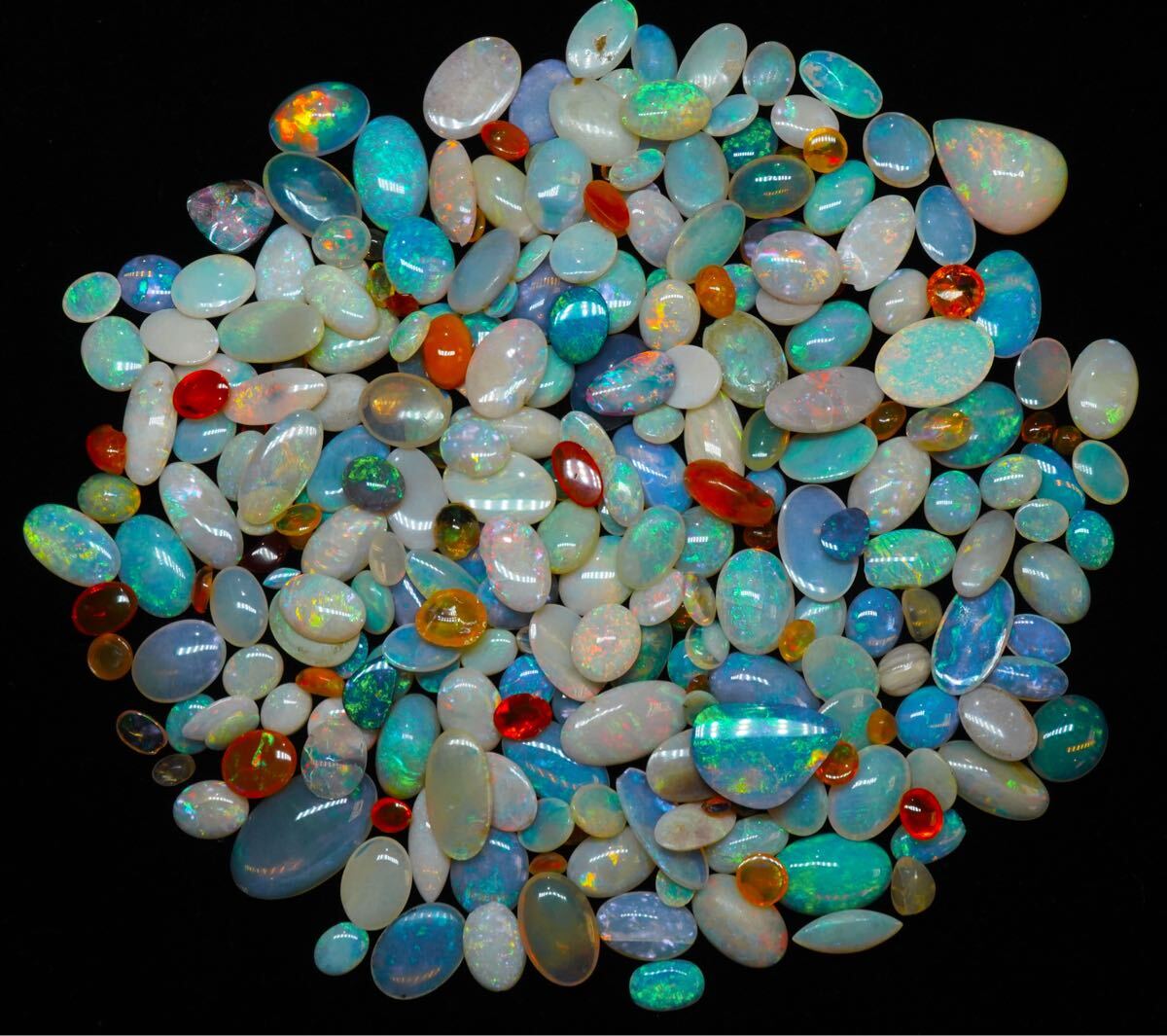 Yahoo!オークション - 天然色石まとめ 重量 121g ファイヤーオパール ...