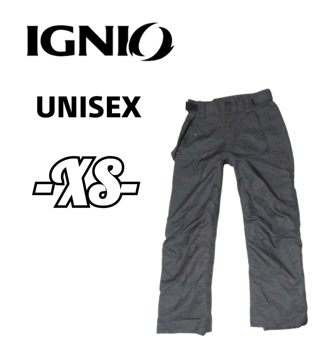 Yahoo!オークション - ユニセックスXS IGNIO スキーウエアパンツ 黒 撥...